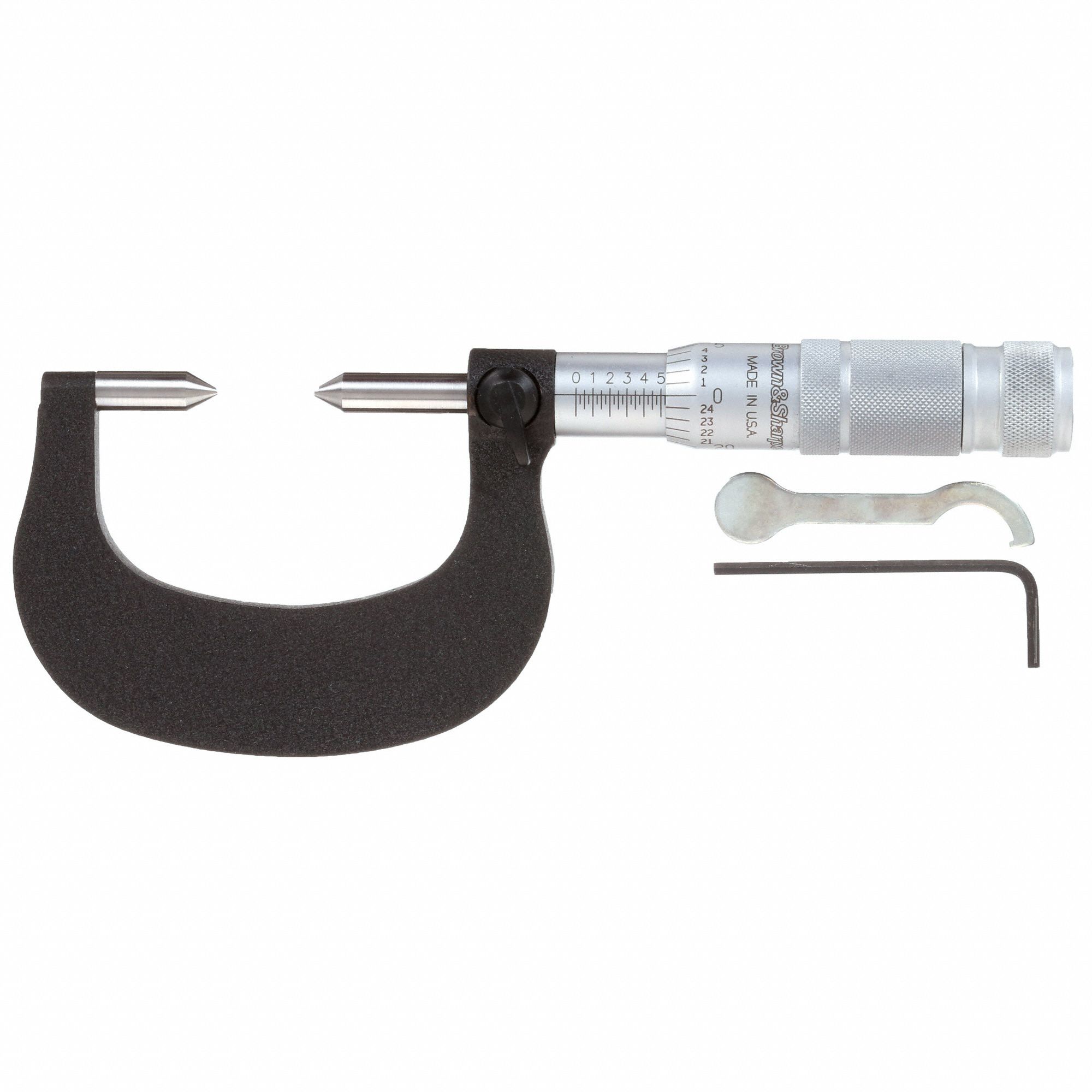 TESA BROWN & SHARPE Screw Thread Micrometer, Range 0 to 1 in, SPC ... TESA BROWN & SHARPE Screw Thread Micrometer, Range 0 to 1 in, SPC ...
