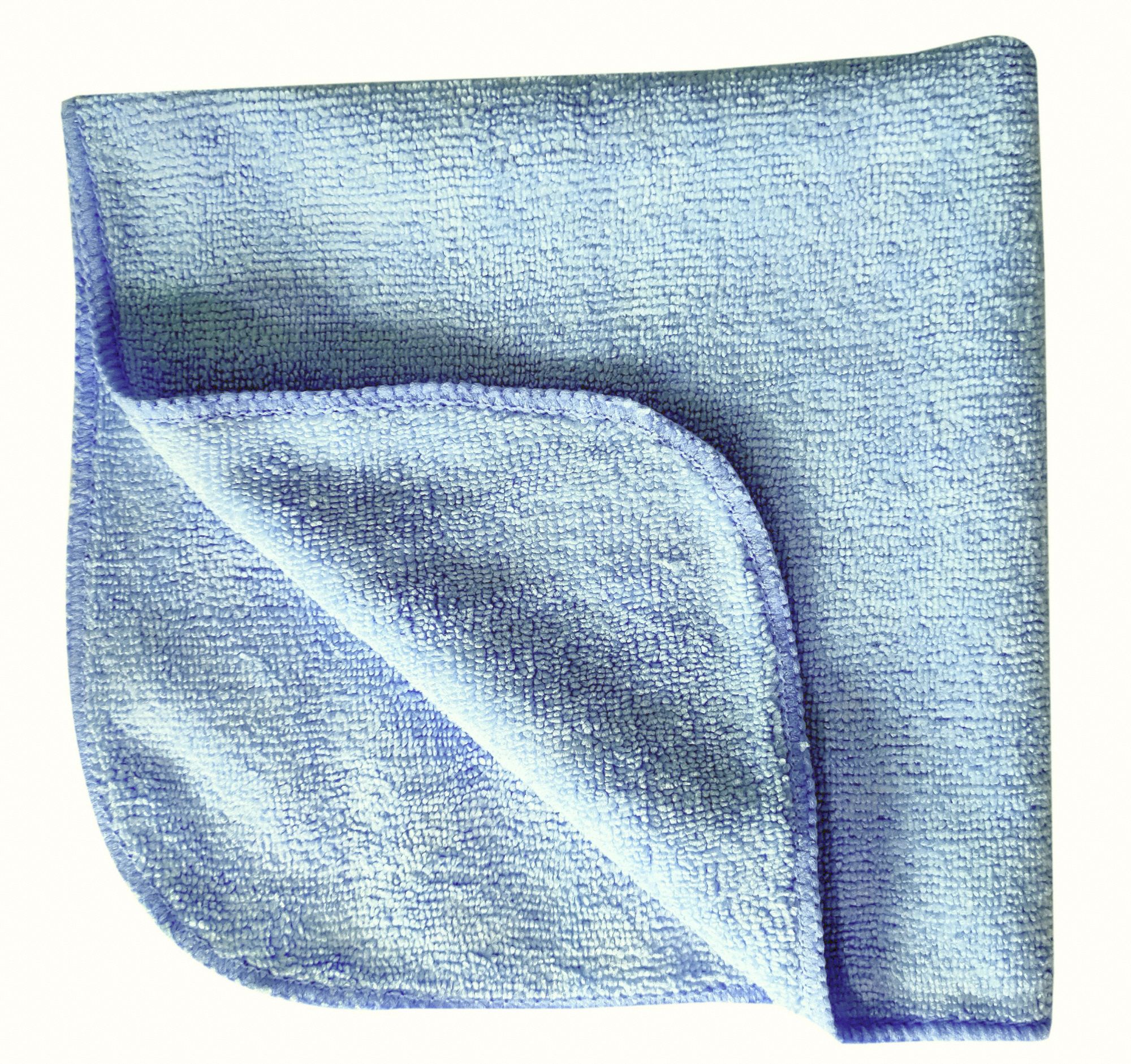 TOUGH GUY Microfiber Cloth: Microfiber, New, Blue, 16 in x 16 in, 260 g ...