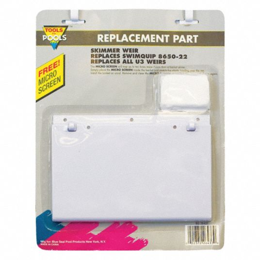 BLUE WAVE PRODUCTS, White, Plastic, Skimmer Weir - 32UW71|NEP4016 ...