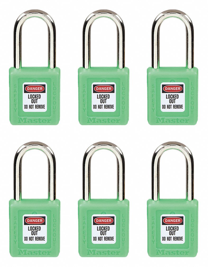 MASTER LOCK, Keyed Alike, Thermoplastic, Lockout Padlock - 32V002 ...