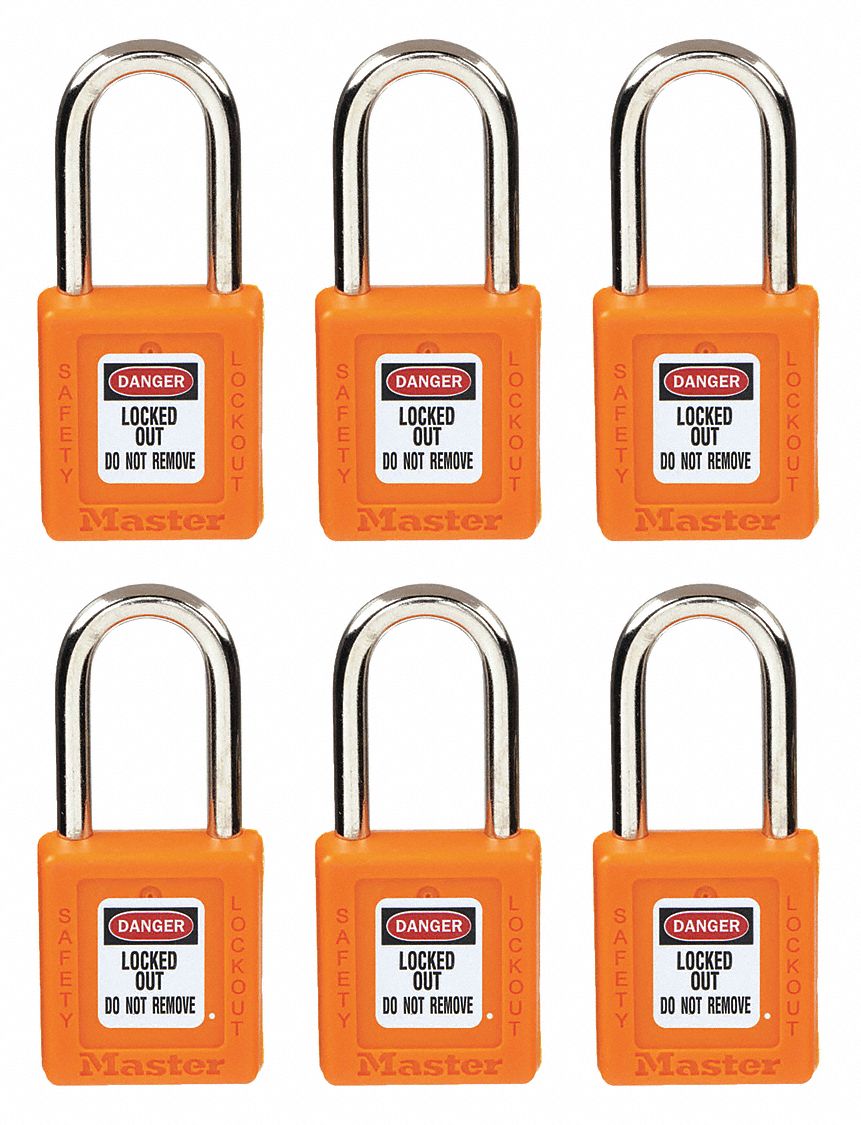 MASTER LOCK, Keyed Alike, Thermoplastic, Lockout Padlock - 32V003 ...