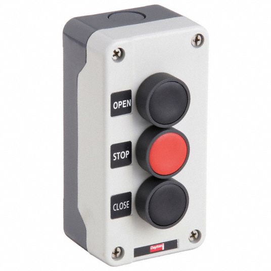 DAYTON, (3) Push Buttons, 0 Pilot Lights, Control Station - 32W271 ...
