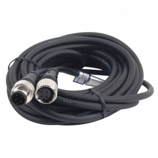 AUTONICS Extension Cordset: M12 Male Straight X M12 Female Straight, 4 ...