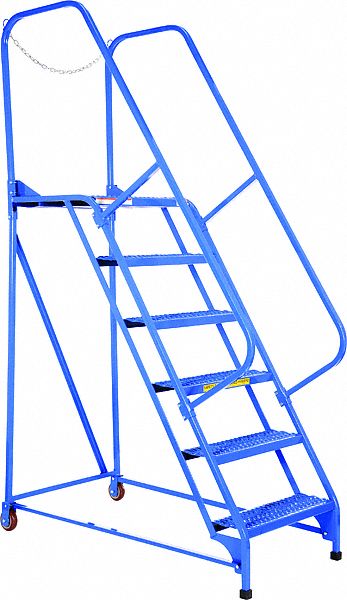 VESTIL, Maintenance Ladder - 6 Step Grip-Strut - 32W807|LAD-MM-6-G ...