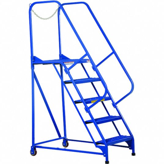 VESTIL, Maintenance Ladder - 5 Step Grip-Strut - 32W838|LAD-MM-5-G ...