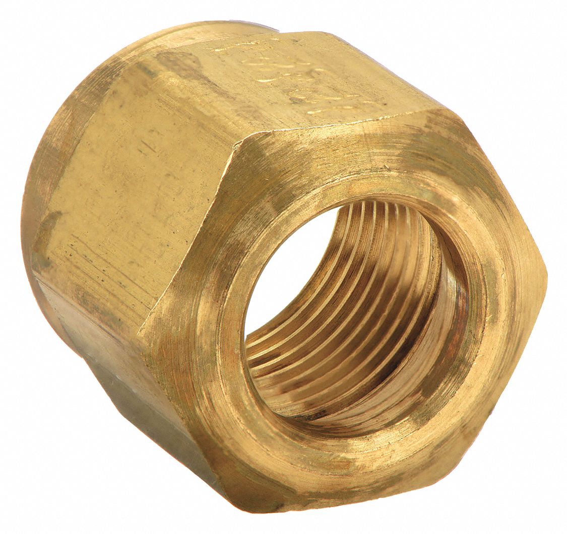 TRAMEC SLOAN TUBE NUT,COMPRESSION,BRASS - Compression Fitting Nuts ...