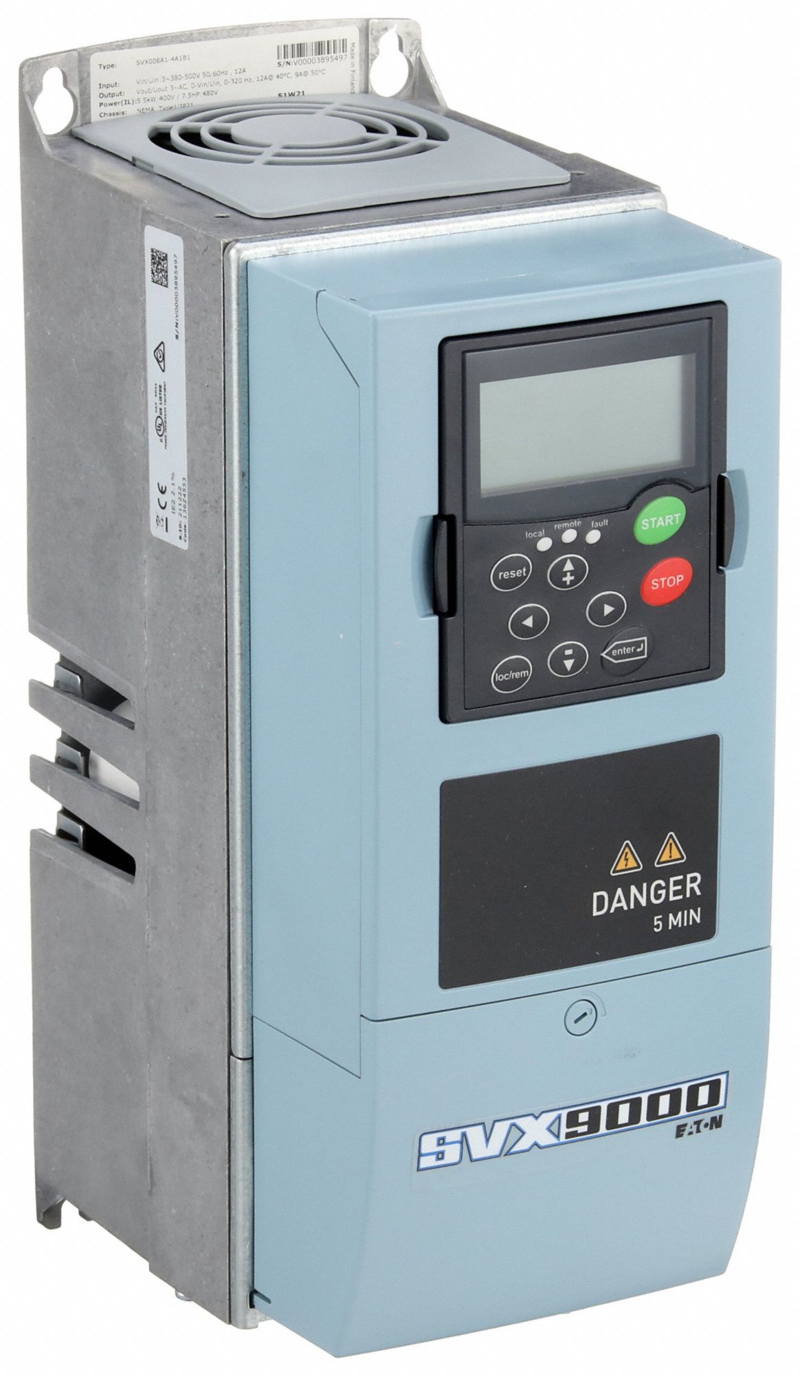 EATON, 480V AC, 30 hp Max Output Power, Variable Frequency Drive ...