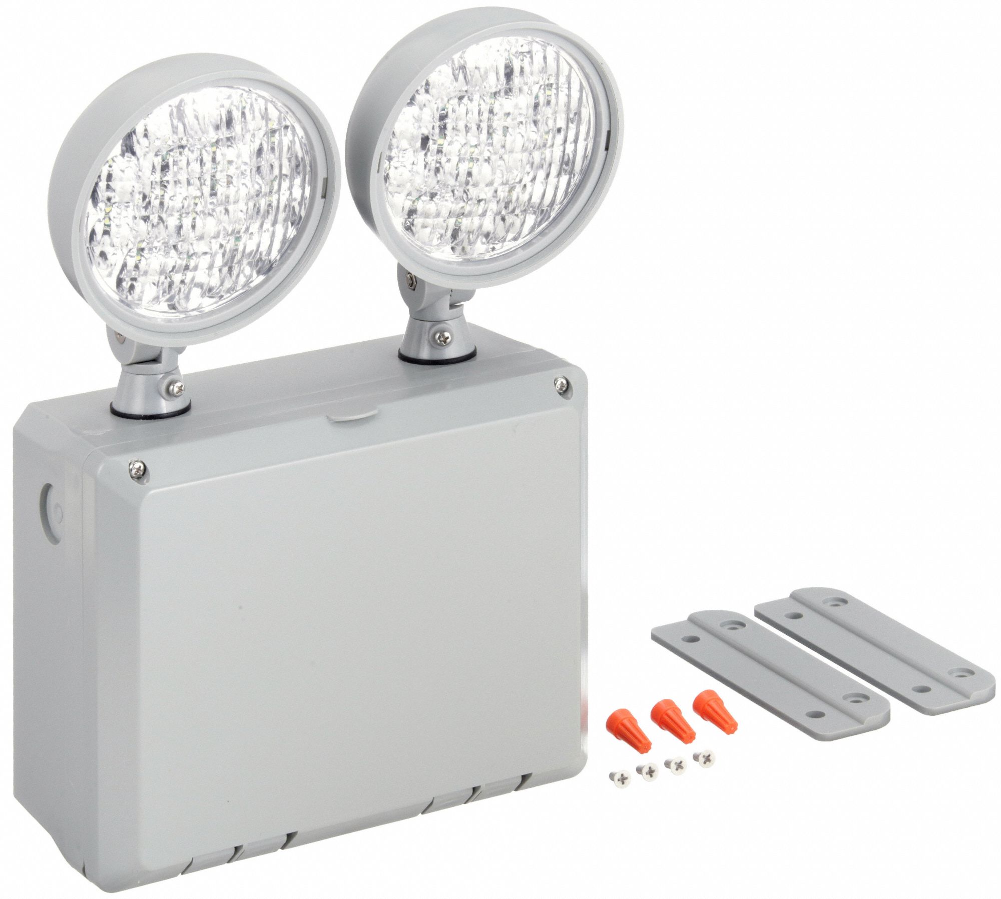 COMPASS Emergency Light: 2.7 W Lamp Watt, 5.4 W Emergency Watt, 120V AC ...