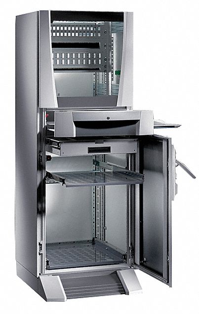 RITTAL PC Enclosure System: Sheet Steel, 63 in Ht, 24 in Wd, 25 in Dp ...