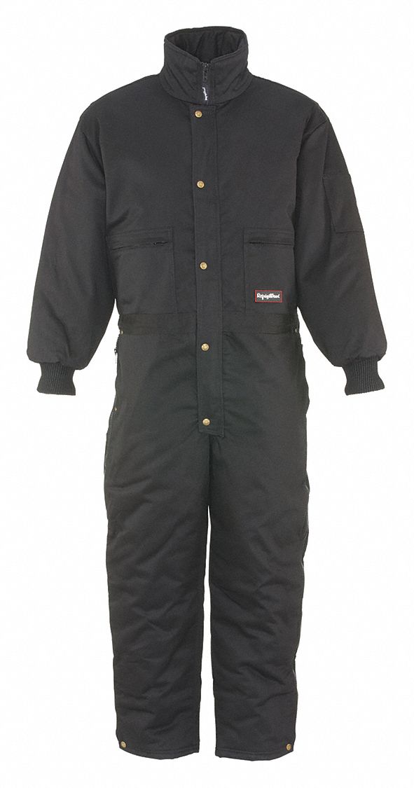 REFRIGIWEAR, 2XL ( 46 in x 52 in ), Black, Coverall Comfortguard ...