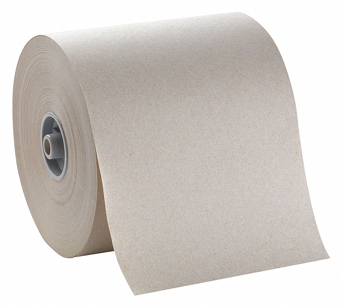 TOUGH GUY, Brown, 7 in Roll Wd, Paper Towel Roll - 32XR97|32XR97 - Grainger