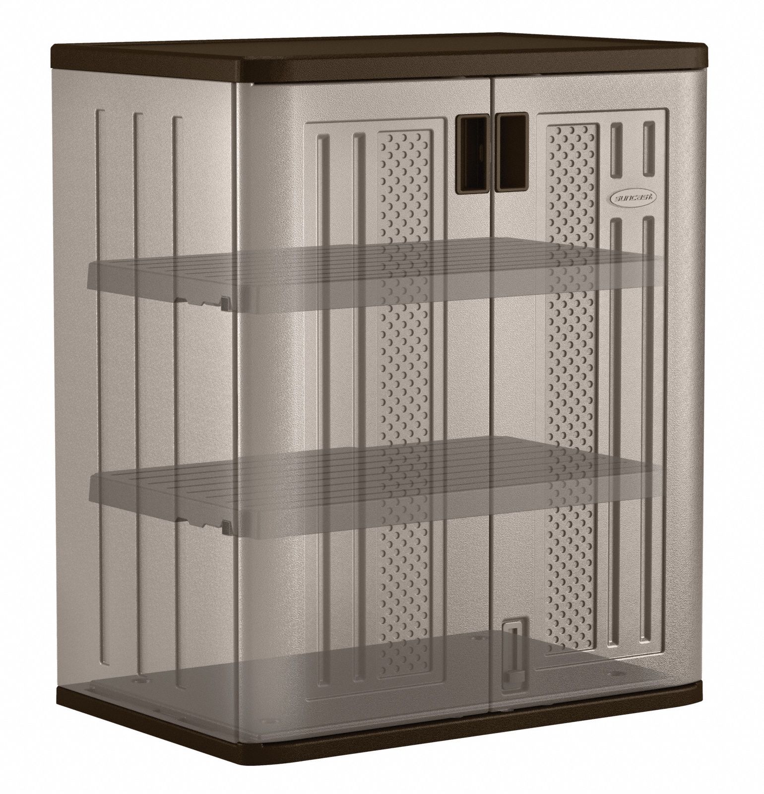 SUNCAST Storage Cabinet: 30 in x 20 1/4 in x 36 in, Recessed Pull ...