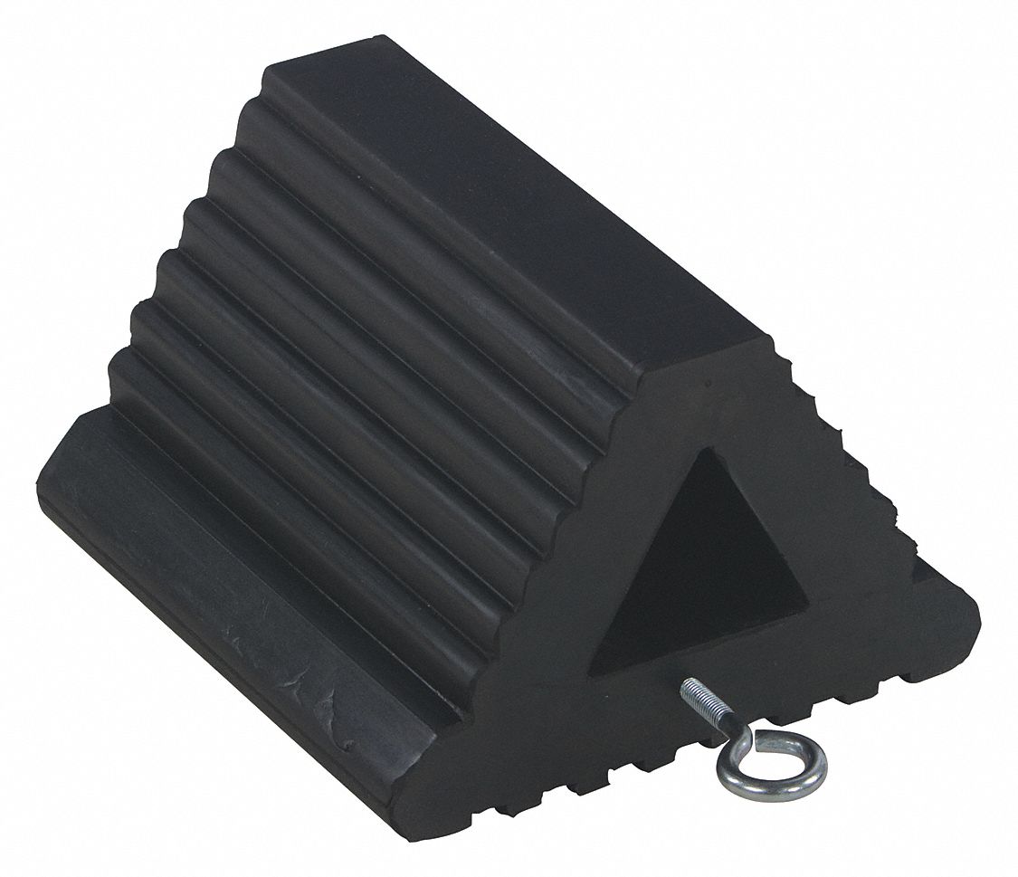 Rubber, 8 1/2 in Overall Lg, Wheel Chock - 32Y031|EX-11 - Grainger