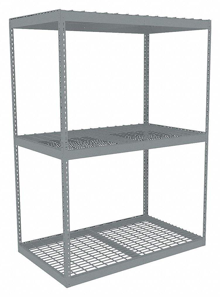 TENNSCO SHELF,CAP: 1,500 LB,84 X 30 IN - Boltless Metal Shelving ...