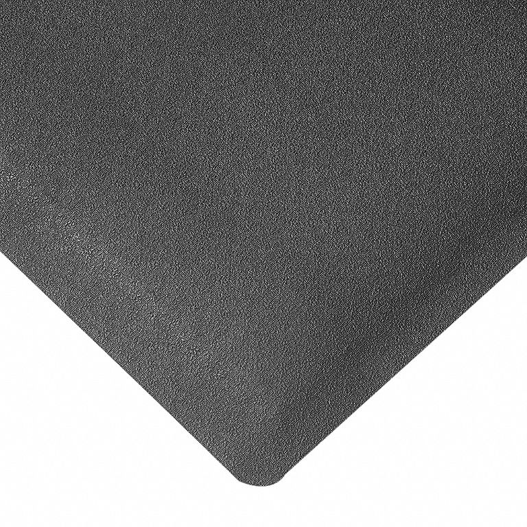 NOTRAX ANTIFATIGUE MAT, PEBBLE PATTERN, BEVELLED EDGE, BLK, 75 X 2 FT,1 ...