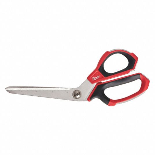 MILWAUKEE, Ambidextrous, 9 1/2 in Overall Lg, Scissors - 32ZU73|48-22 ...
