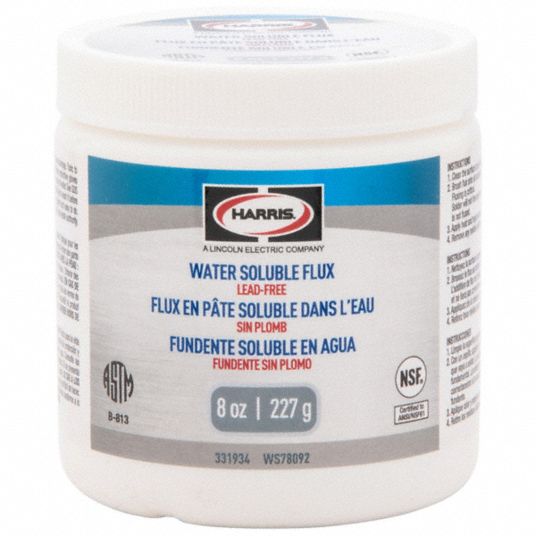 HARRIS, 8 oz, Jar, Water Soluble Lead Free Flux - 1UYJ8|331934 - Grainger