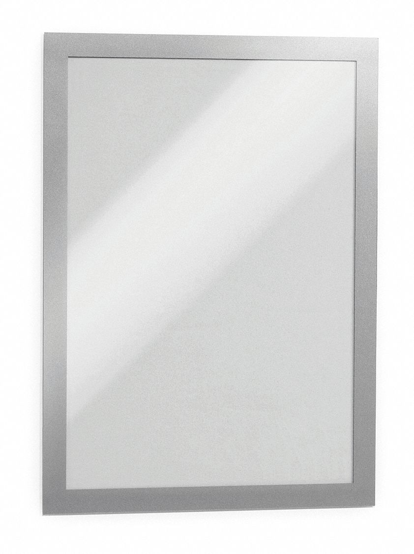Frame,Self Adhesive,Slvr,PK2 - Grainger