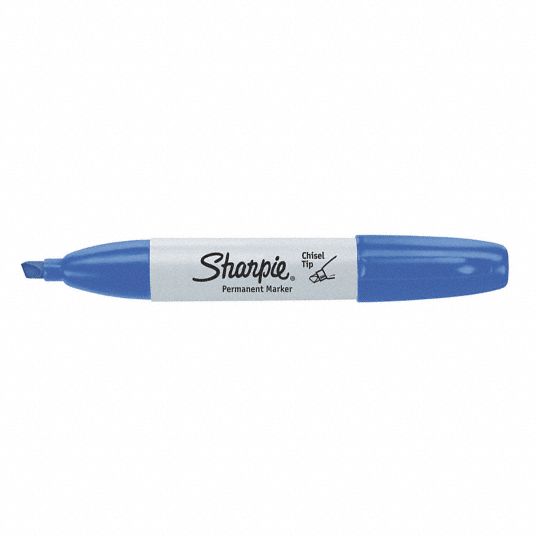 Marker,Sharpie,Chiseltip,Blue,PK12 - Grainger