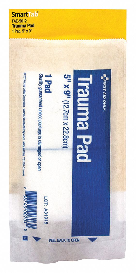 Pad,5X9",Trauma - Grainger