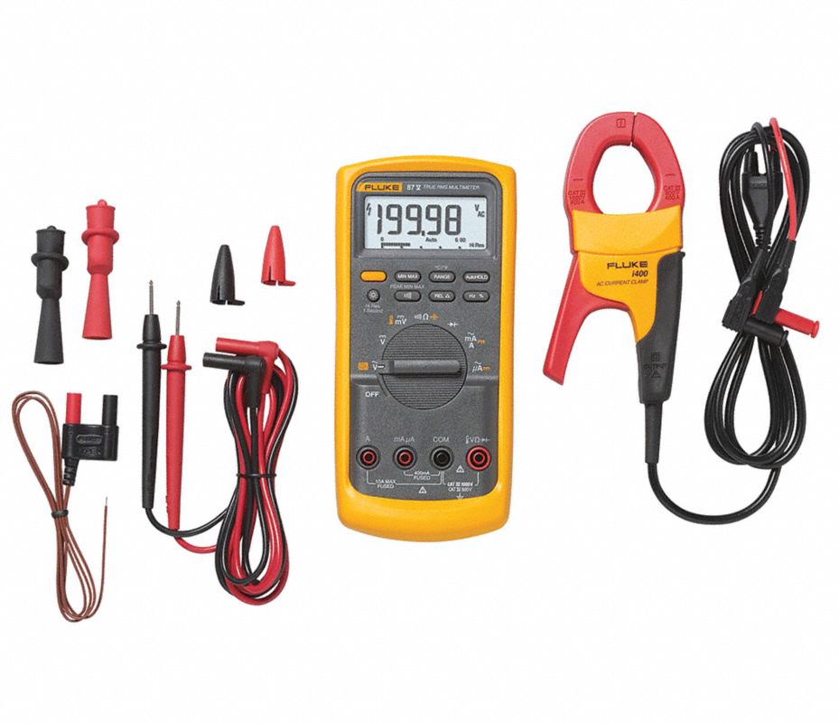 FLUKE Kit de Multímetro Digital FLUKE Fluke-87-V 1000V 10A 6000/19 ...