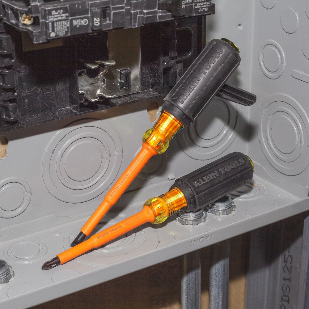 KLEIN TOOLS ESD Safe Insulated Screwdriver Set: 2 Pieces, Phillips ...