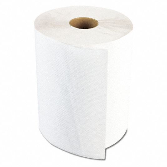 Paper Towels,8" x 800 ft.,1-Ply,Wht,PK6 - Grainger
