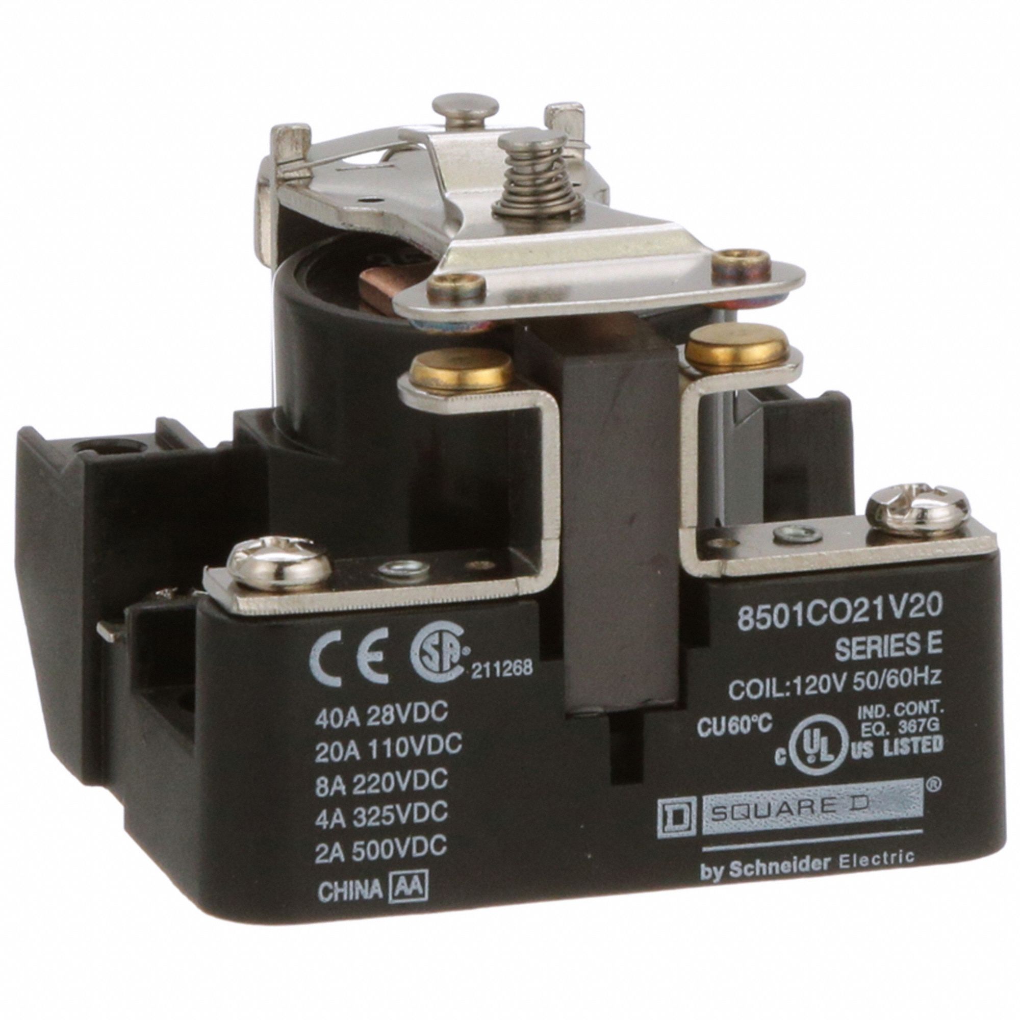 Schneider Surface Mounted 20 A Current Rating Enclosed Power Relay