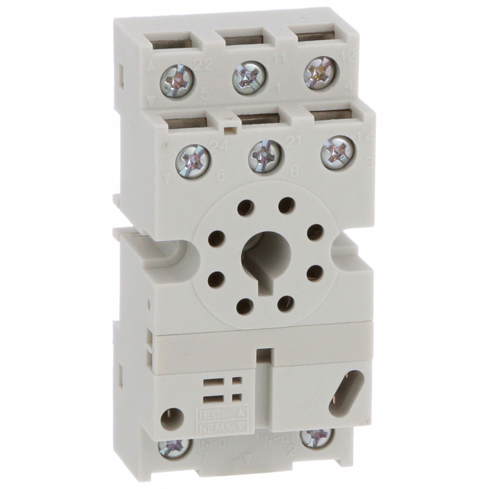 SCHNEIDER, 16 A Rating, DIN-Rail & Surface Socket Mounting, Relay ...