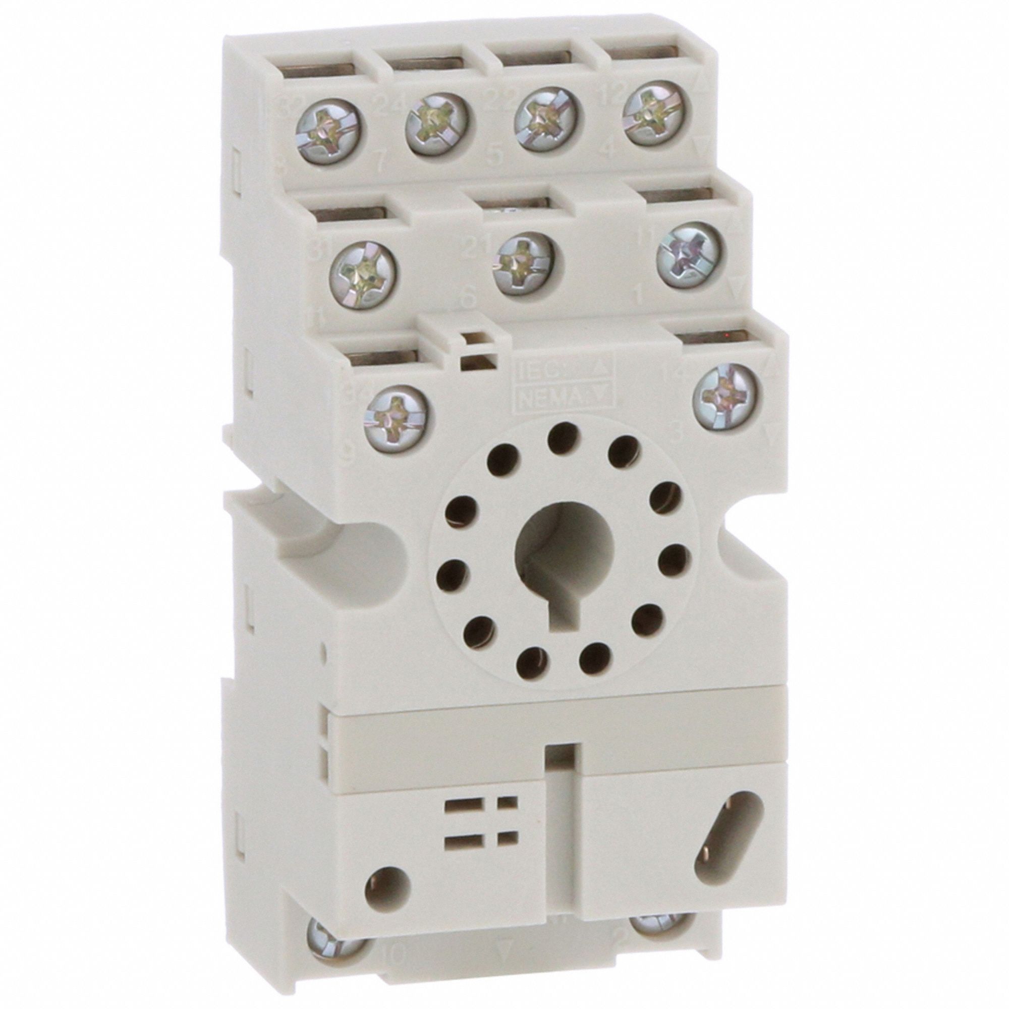 SCHNEIDER, 16 A Rating, DIN-Rail & Surface Socket Mounting, Relay ...