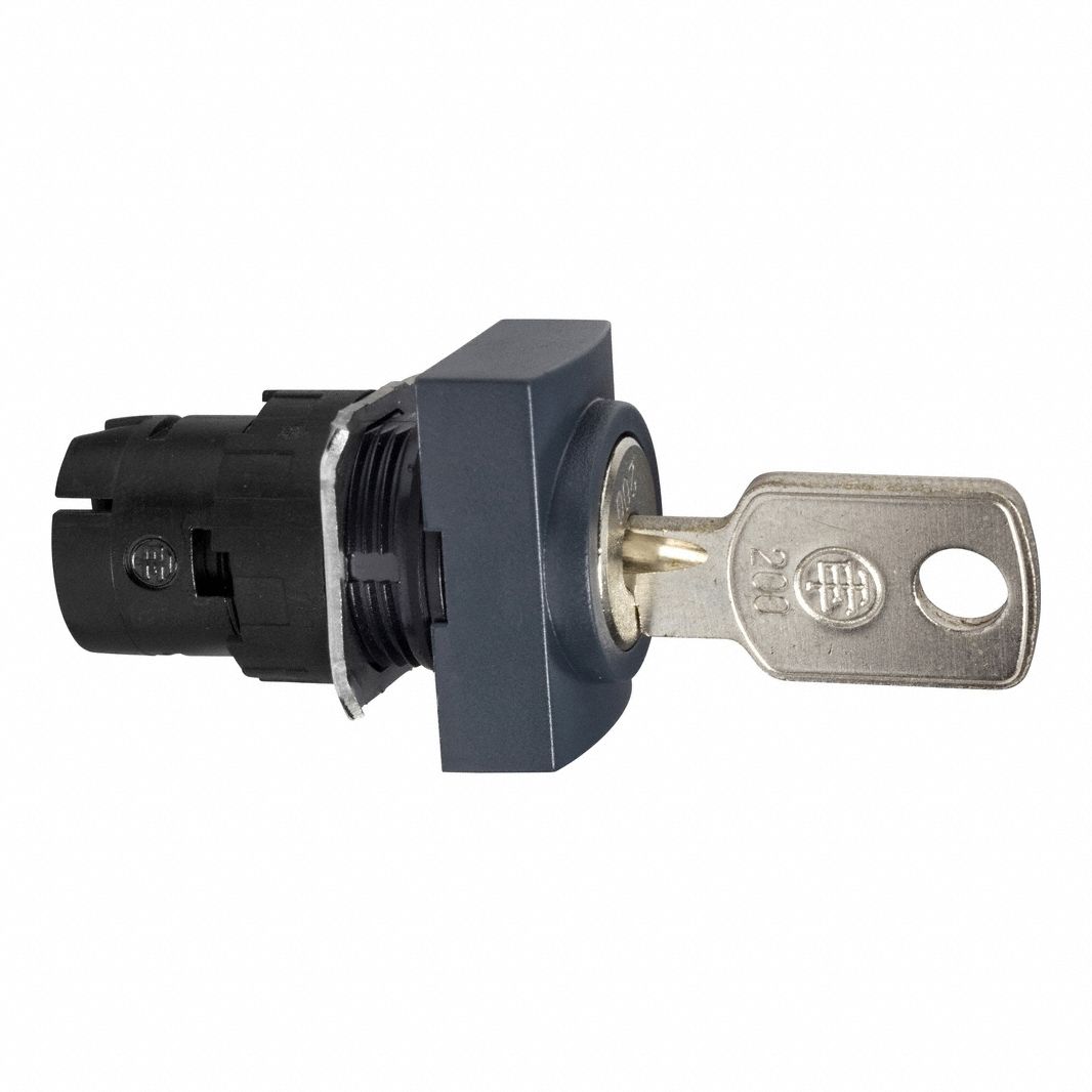 SCHNEIDER ELECTRIC, 2 Position, 16 mm Panel Mounting Size, Keyed ...