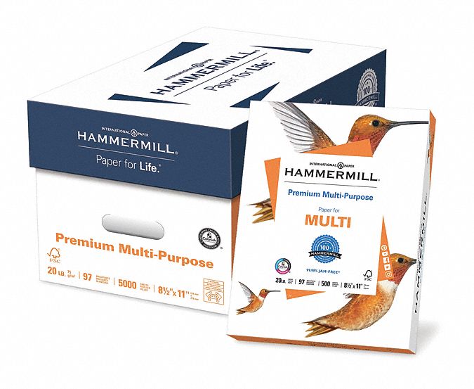 Paper,Multiprpse,20#,8.5"x11",PK10 - Grainger