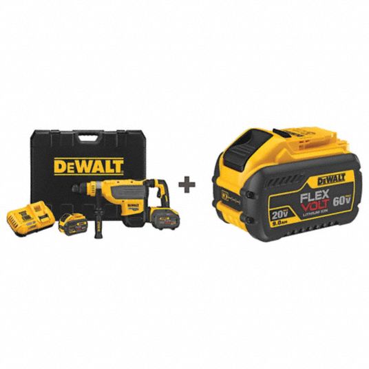 DEWALT, D-Handle, 60 V, Cordless Rotary Hammer Kit - 337ZW8|DCH481X2 ...
