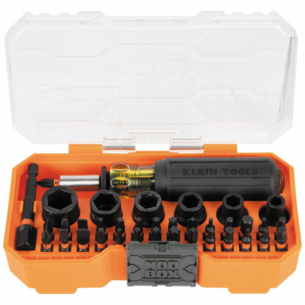 Screwdriver Bit/Socket Set,Imp,38-Piece - Grainger