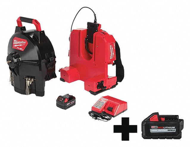 Drain Gun Kit,18.0V,5.0Ah,Keyless Chuck - Grainger