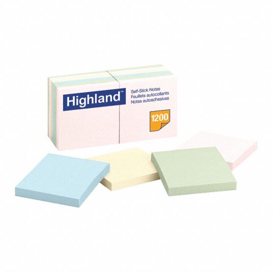 Post-It,Notes,Ss,3x3,Hiland,PK12 - Grainger