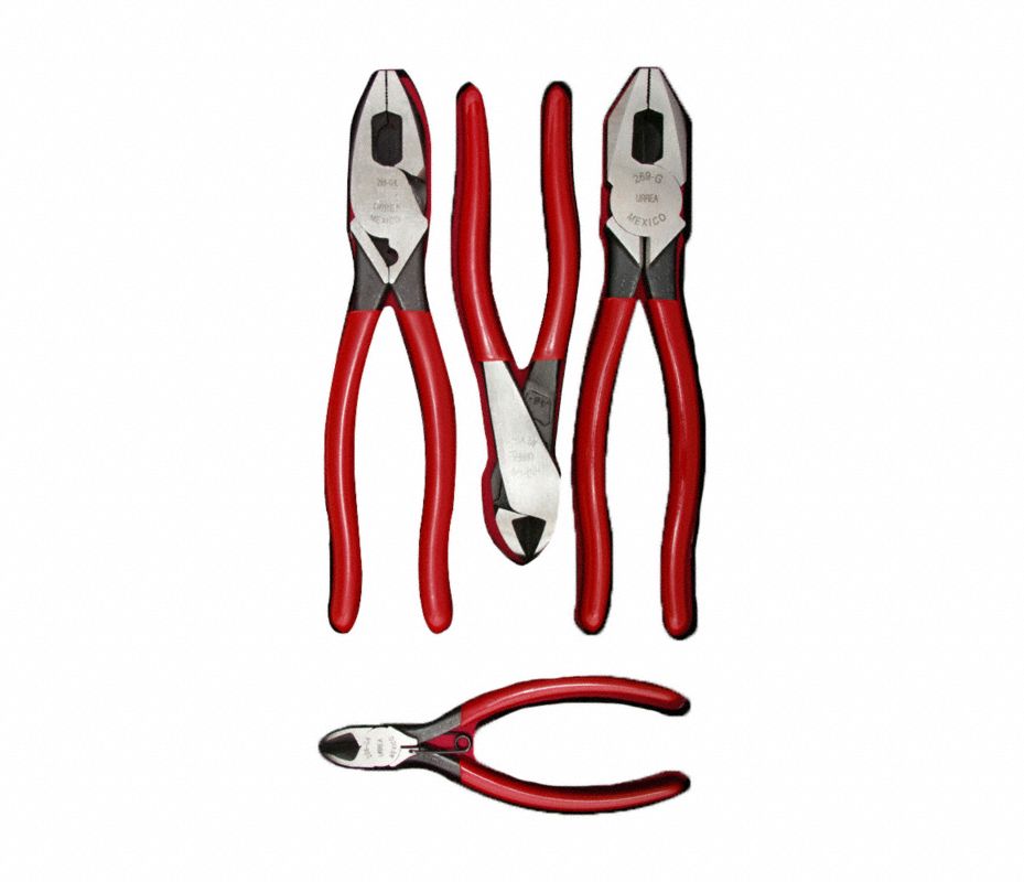URREA Juego de Pinzas Corte Diagonal , Electricista , Corte Lateral 4 ...