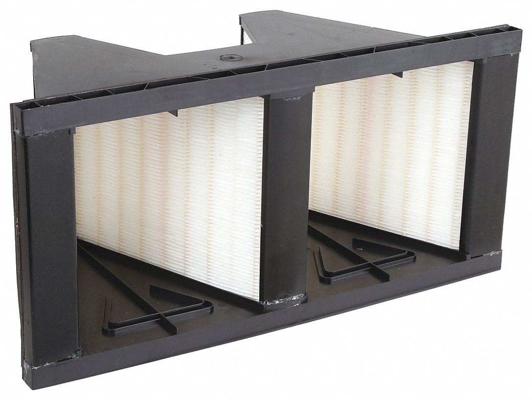 12x24x12 Nominal Filter Size, Fiberglass, V-Bank Air Filter - 33E915 ...