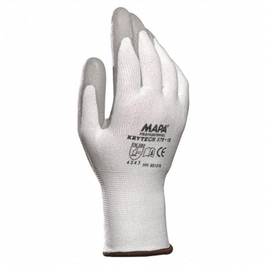 Cut Resistant Gloves, 8, 4 ANSI/ISEA Cut Level, Polyurethane Glove ...