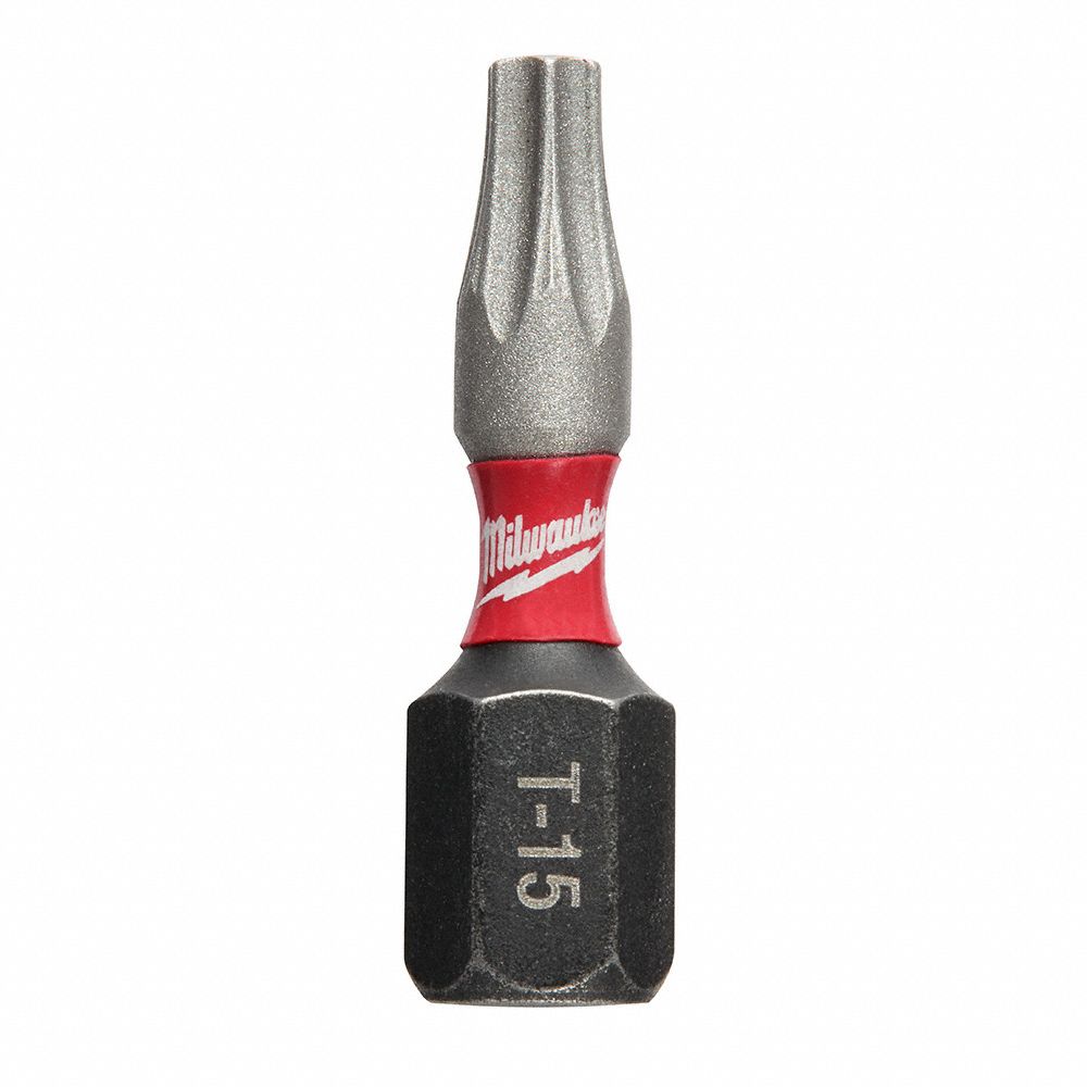 MILWAUKEE, Insert Bit, T15 Bit Size, Insert Bit - 33GM75|48-32-4134 ...