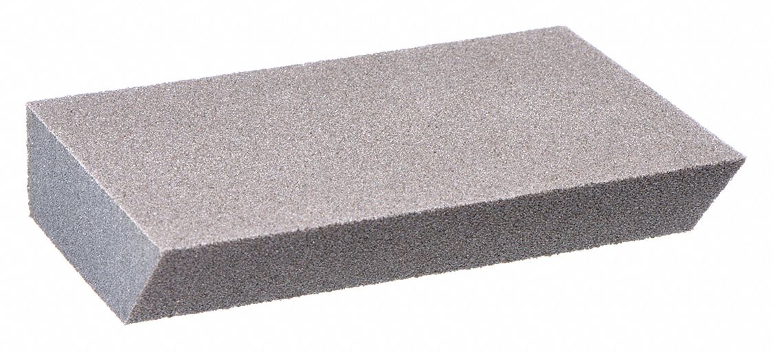 NORTON, 2 7/8 in W x 4 7/8 in L x 1 in T, Aluminum Oxide, Single-Angle ...