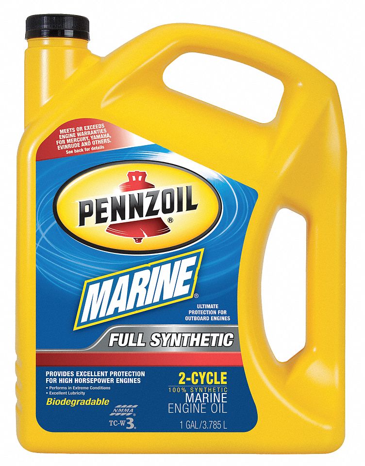 2-Cycle Marine Engine Oil, 1 gal, For Use With Boats Engine - Grainger