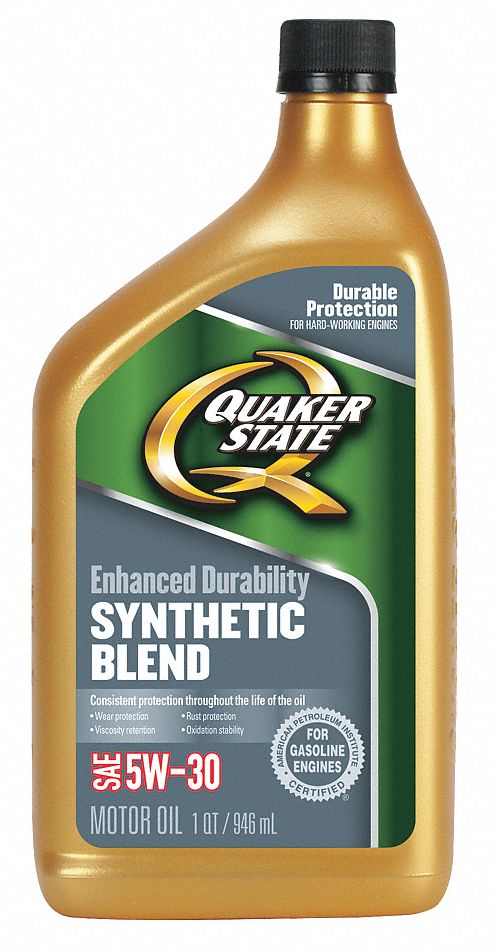QUAKER STATE Motor Oil, 1 qt, For Use With Automotive Engines - 33GR80 ...