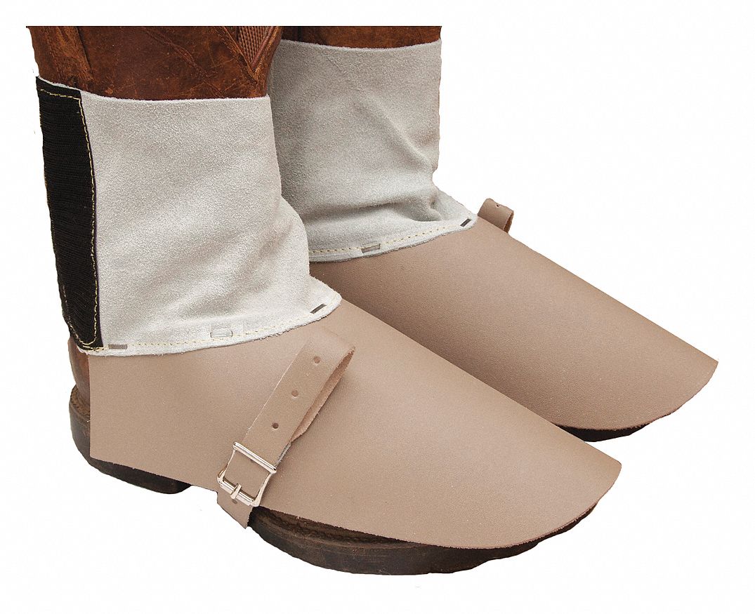 Split Leather Shoe Spat,Color Pearl,PR - Grainger