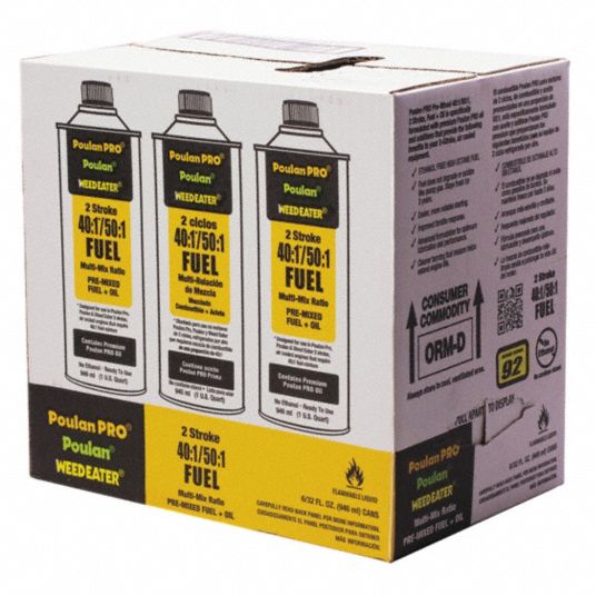 HUSQVARNA, 40:1/50:1, 1 qt Container Size, Poulan Anymix Engineered ...