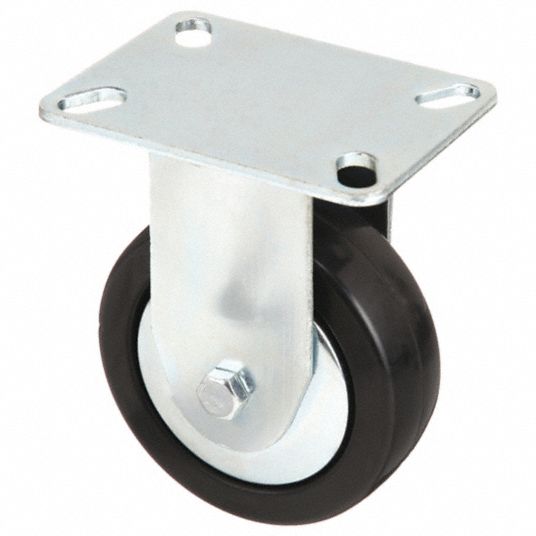 COLSON, Rigid, Rubber, Plate Caster - 33H618|DCRN04052R001 - Grainger