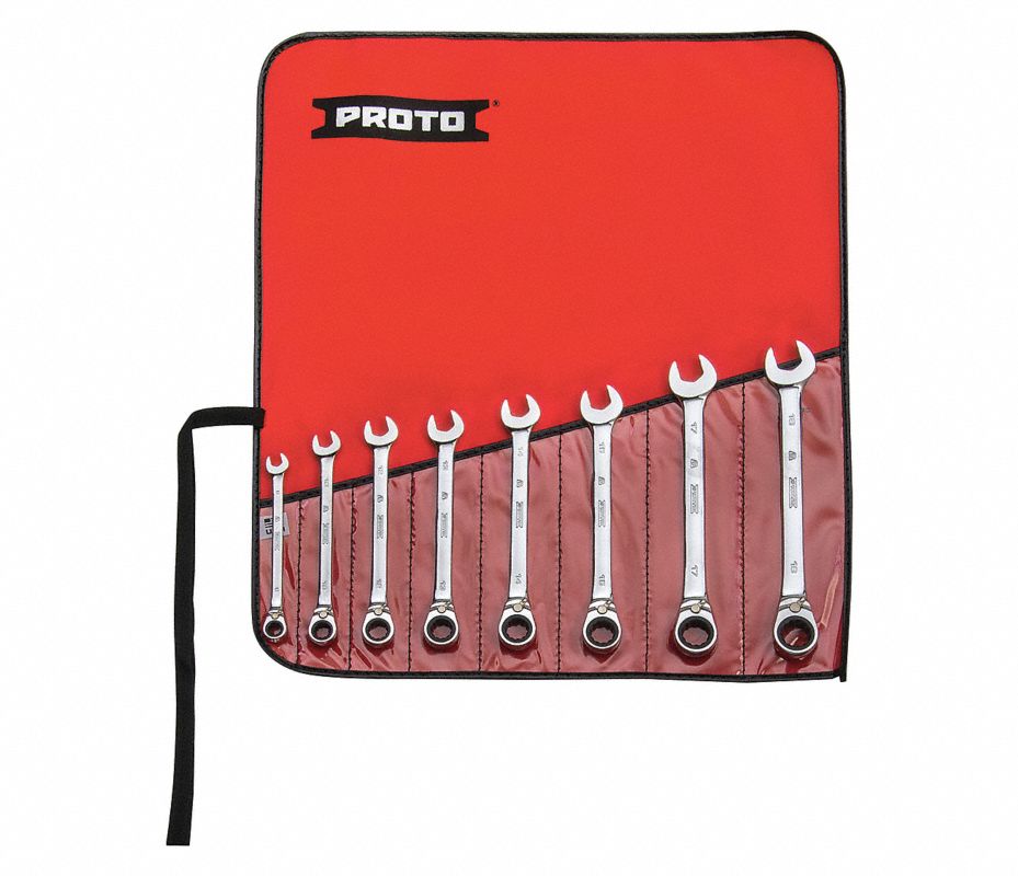 PROTO Juego de Llaves Combinadas 8 herramientas Acero Aleado 5-1/2" a 9-5/16" - Juegos de Llaves ...