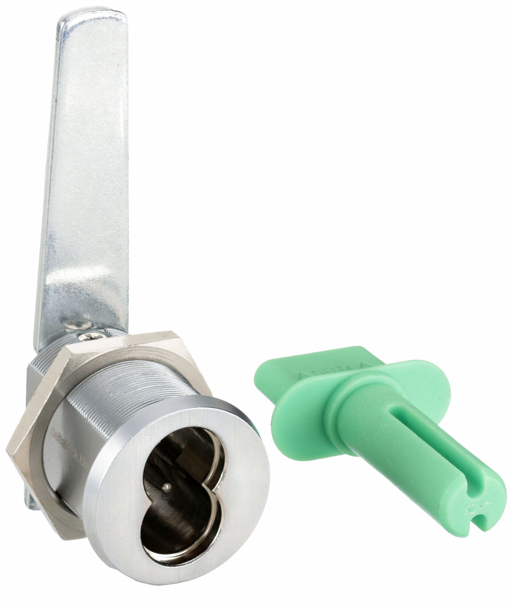 DELTA LOCK Interchangeable Core Keyed Cam Lock: For 1 1/4 in Material ...