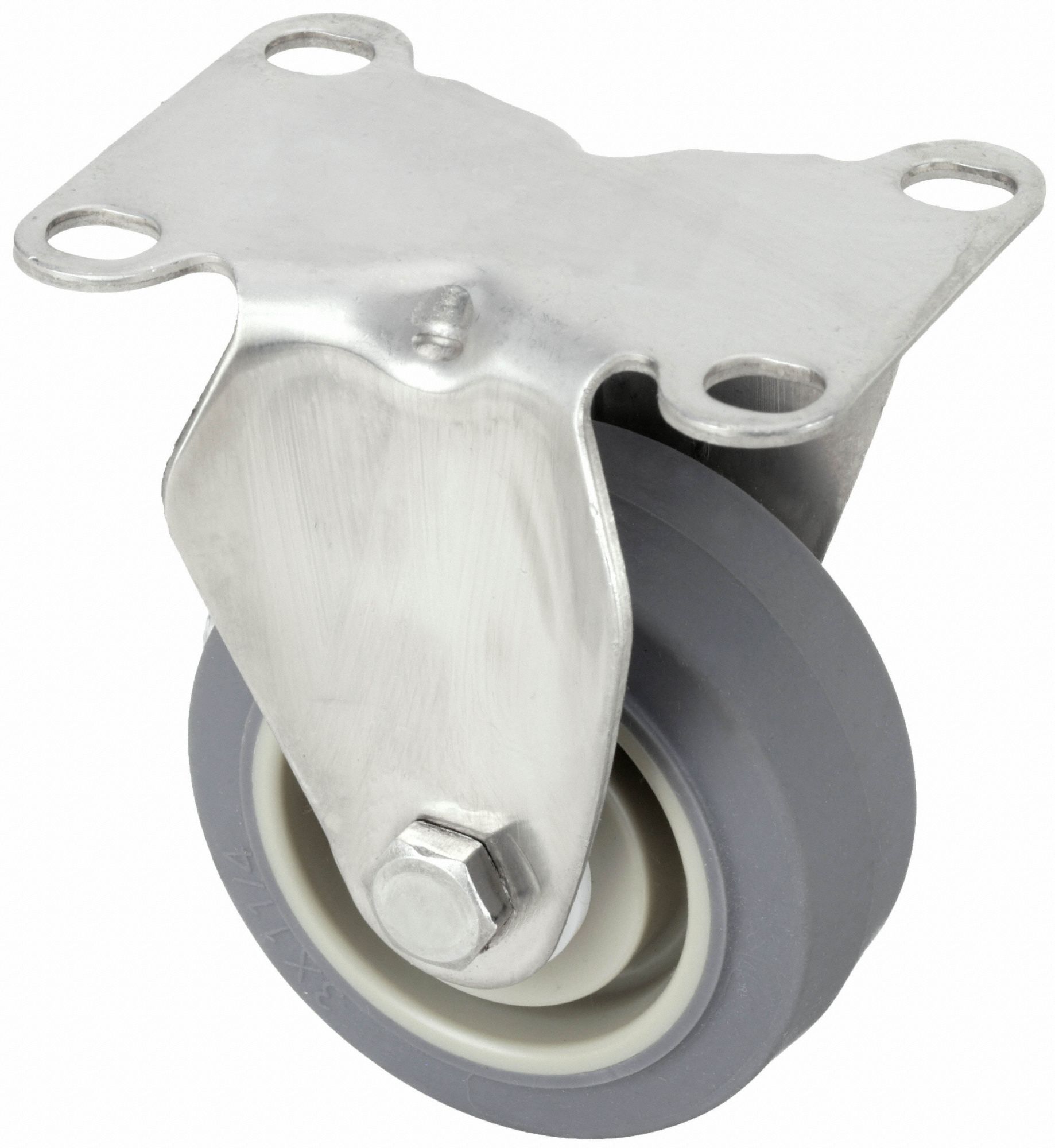 Rigid, No Brake, Plate Caster - 33J058|P12RX-PRP030D-12 - Grainger