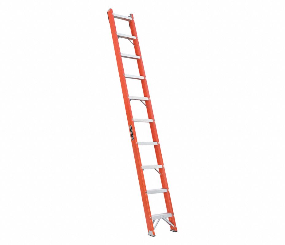 LOUISVILLE Escalera con Estantes de Fibra de Vidro, 10 pies Alt, 10 ...